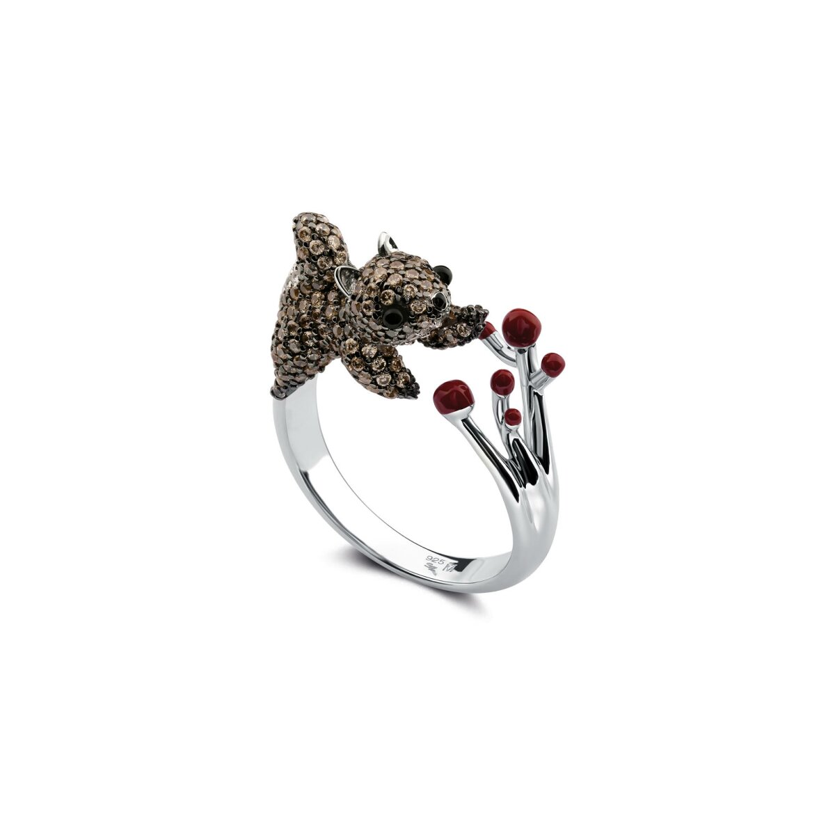 Fluffy Eichhörnchen Ring | Sterling Silber Schmuck | SEINERZEIT